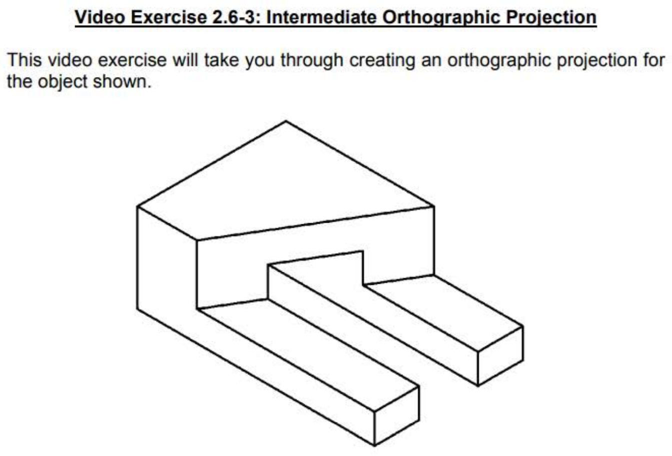 Solved Video Exercise 2.6-3: Intermediate Orthographic | Chegg.com