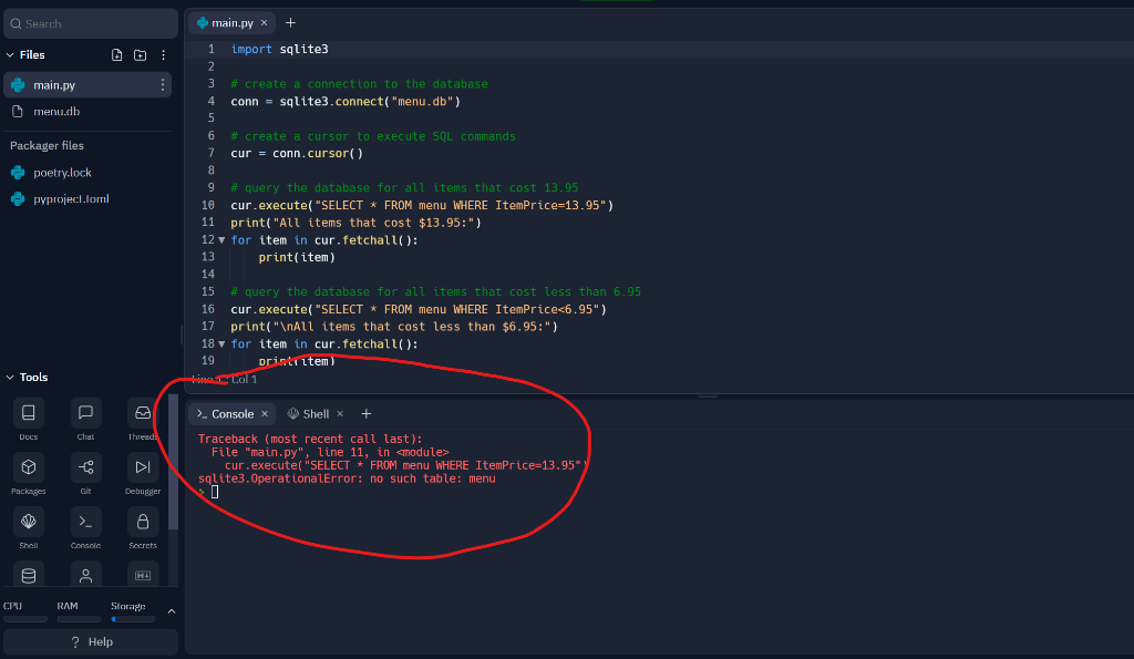 Solved I need help writing a python/SQL code using the | Chegg.com