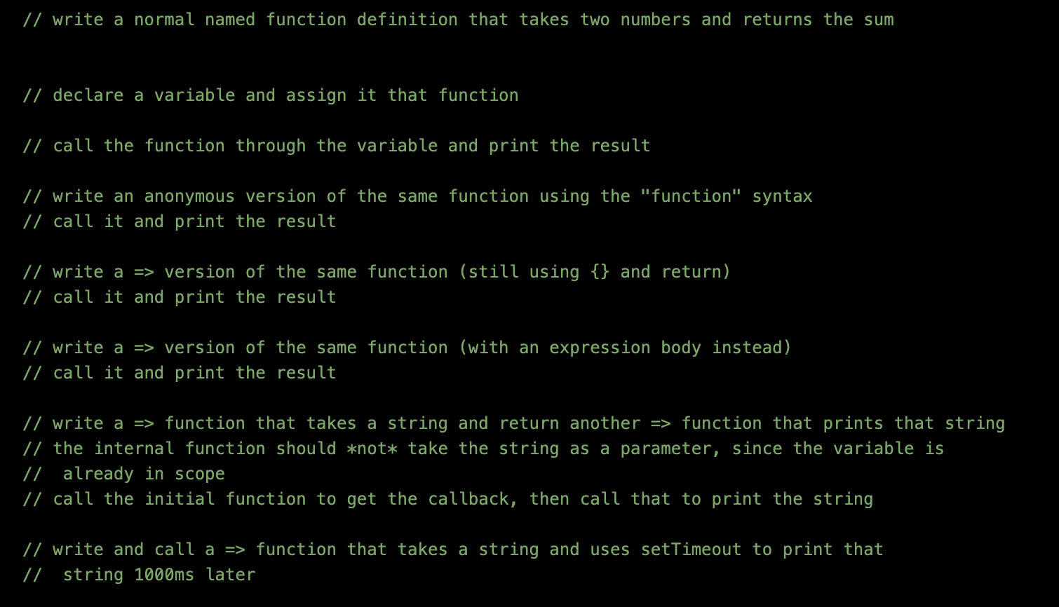 Solved // write a normal named function definition that | Chegg.com