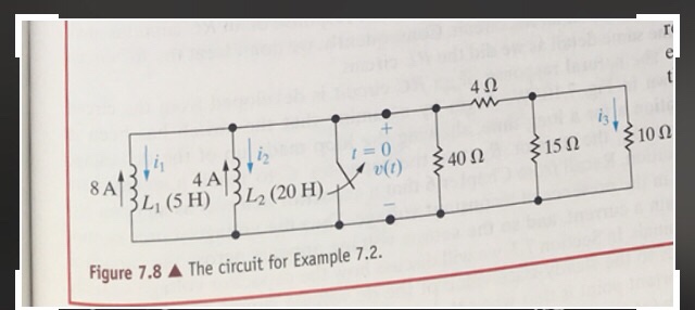 Solved 241 7.1 The Natural Response of an RL Circuit | Chegg.com
