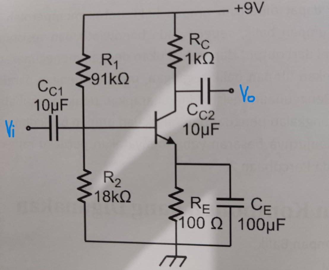 Solved Calculate gain (Av) and input resistance of this | Chegg.com