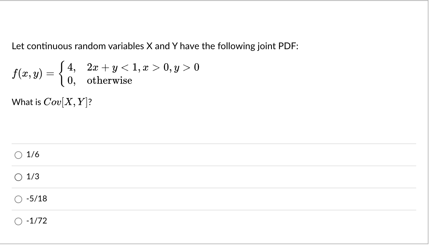 Solved Let continuous random variables X and Y have the | Chegg.com