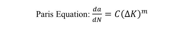 Solved da Paris Equation: = dN C(AK) | Chegg.com