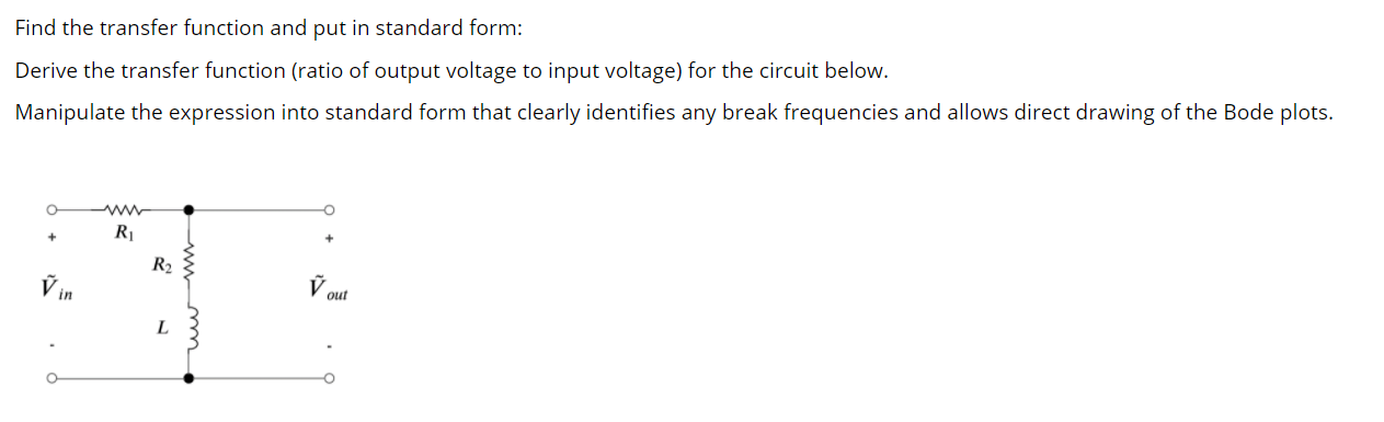 Solved Find the transfer function and put in standard form: | Chegg.com
