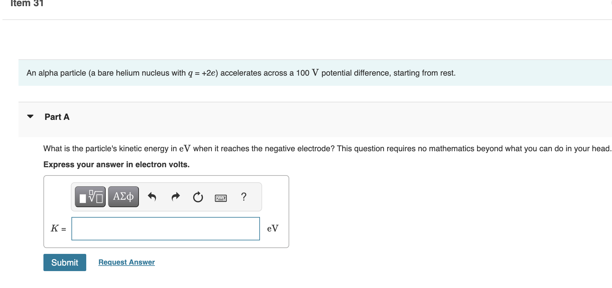 Solved An alpha particle (a bare helium nucleus with q=+2e ) | Chegg.com