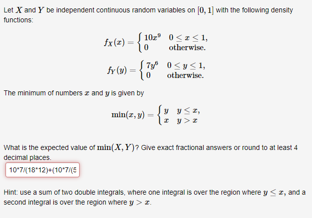 Solved Let X and Y be independent continuous random | Chegg.com