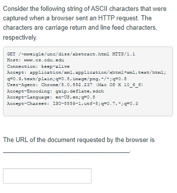 Solved Consider the following string of ASCII characters | Chegg.com