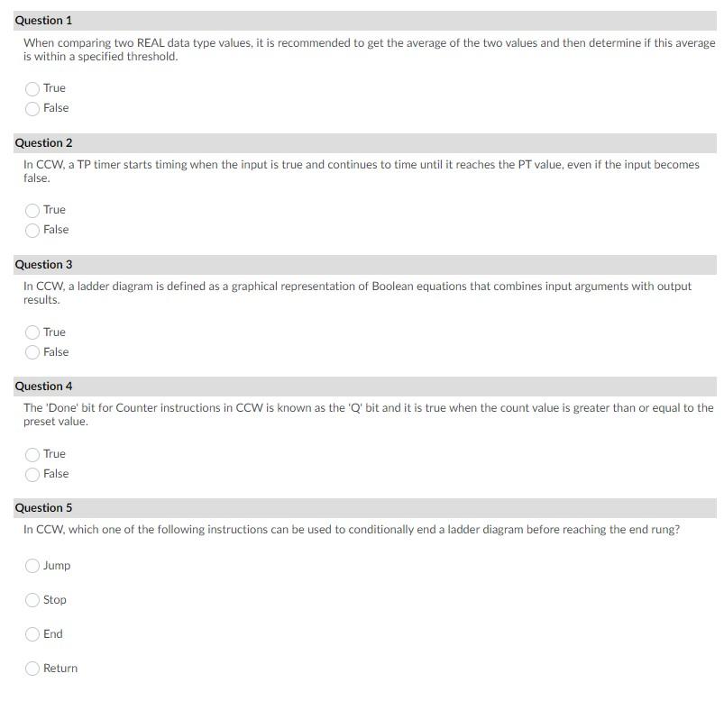 Solved Question 1 When comparing two REAL data type values, | Chegg.com