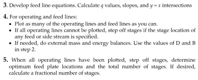 Solved A Continuous Rectification Column Is To Be Designed