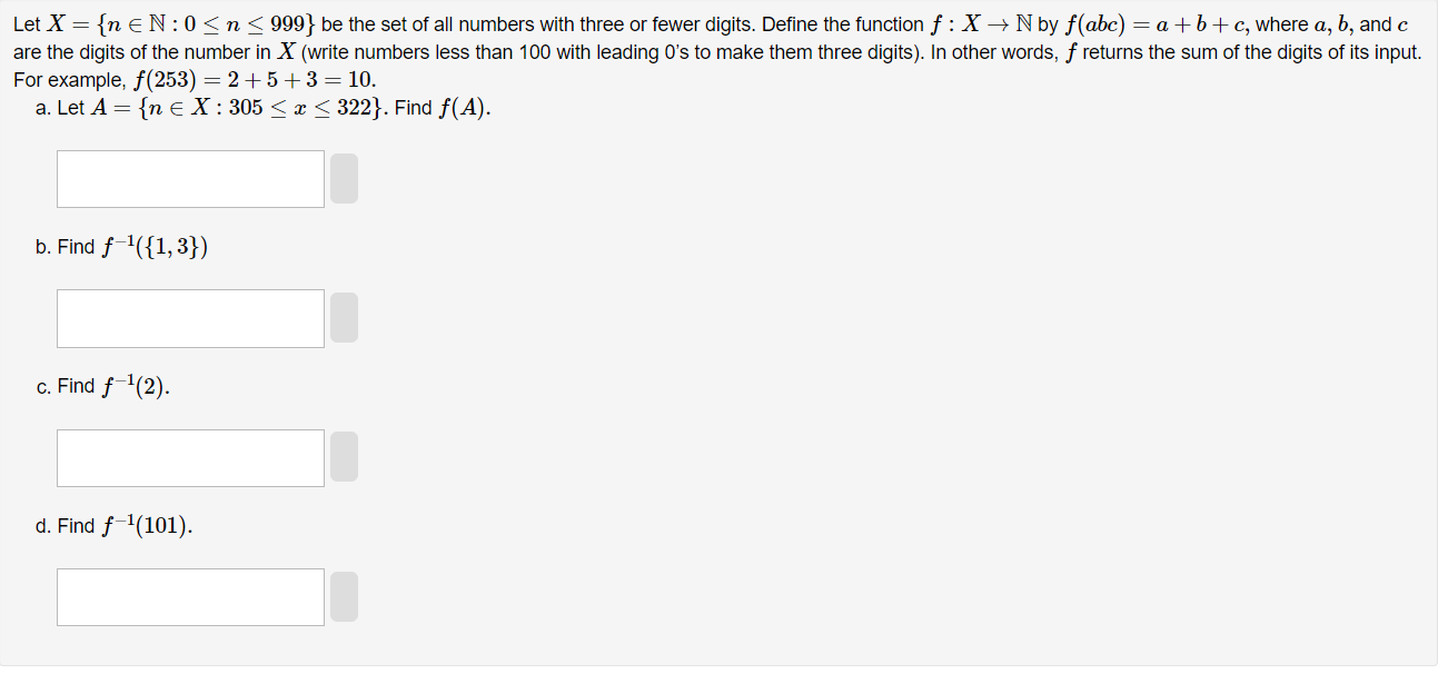 Solved Let X={n∈N:0≤n≤999} be the set of all numbers with | Chegg.com Solved Let X={n∈N:0≤n≤999} be the set of all numbers with | Chegg.com