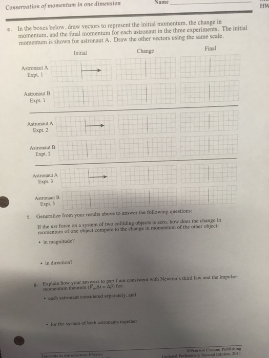 Solved Conservation of momentum in one dimension Two | Chegg.com