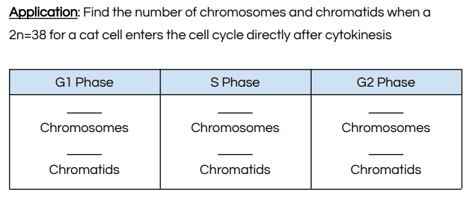 Solved Application: Find the number of chromosomes and | Chegg.com