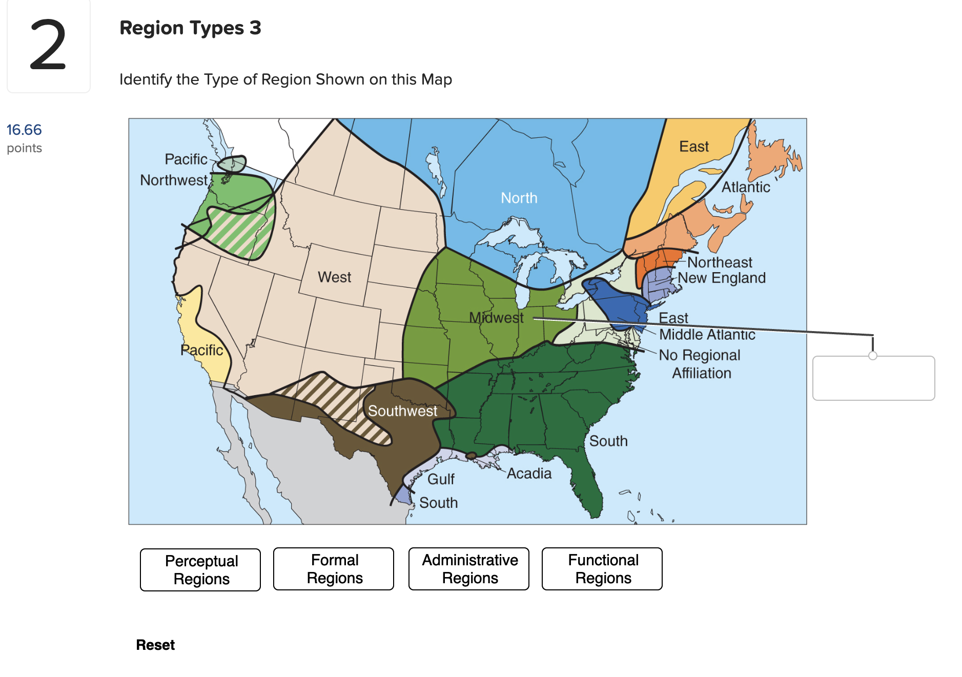 Solved Identify the Type of Region Shown on this Map | Chegg.com