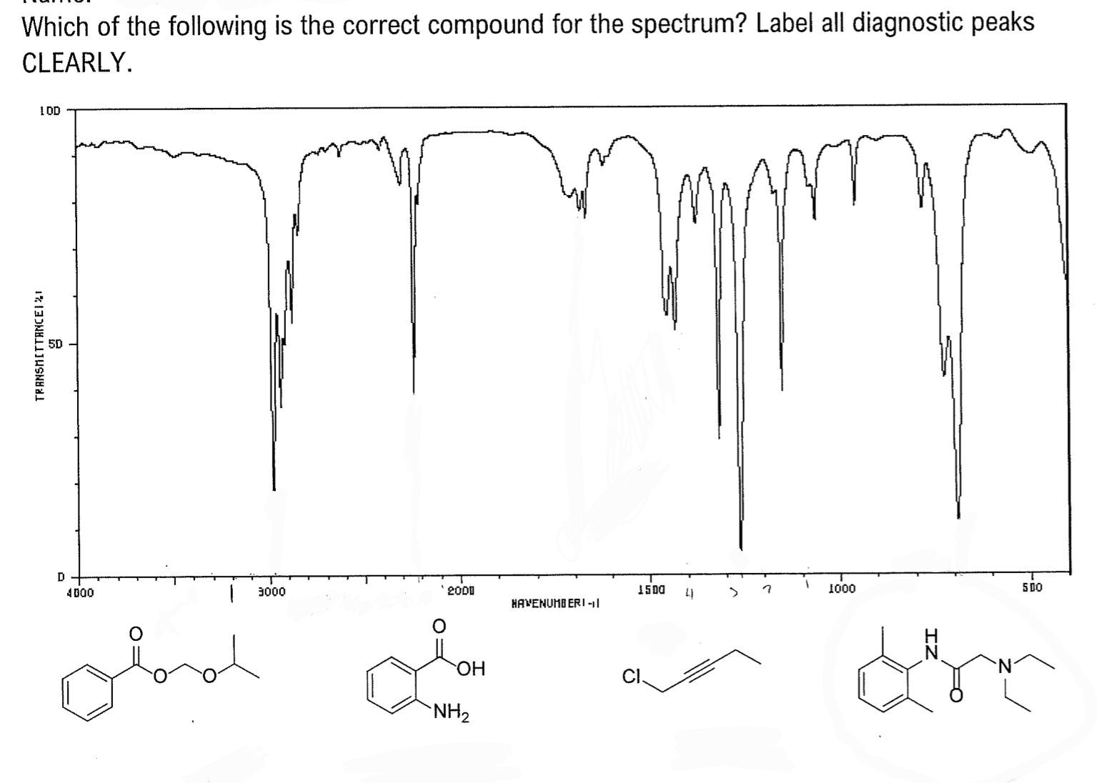 Solved Explain which one is the right compound and why the | Chegg.com
