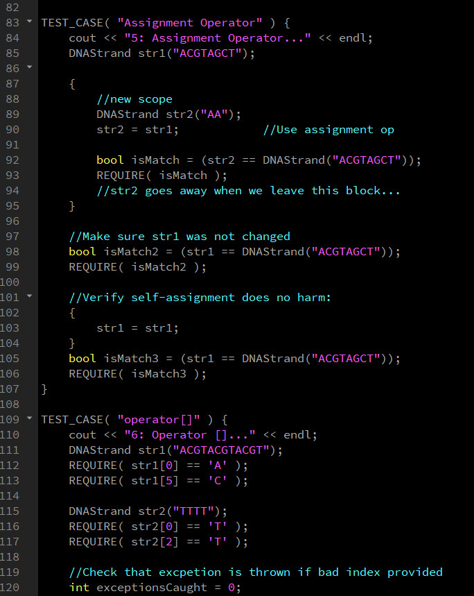 Assignment Instructions Submit files: DNAStrand.cpp / | Chegg.com