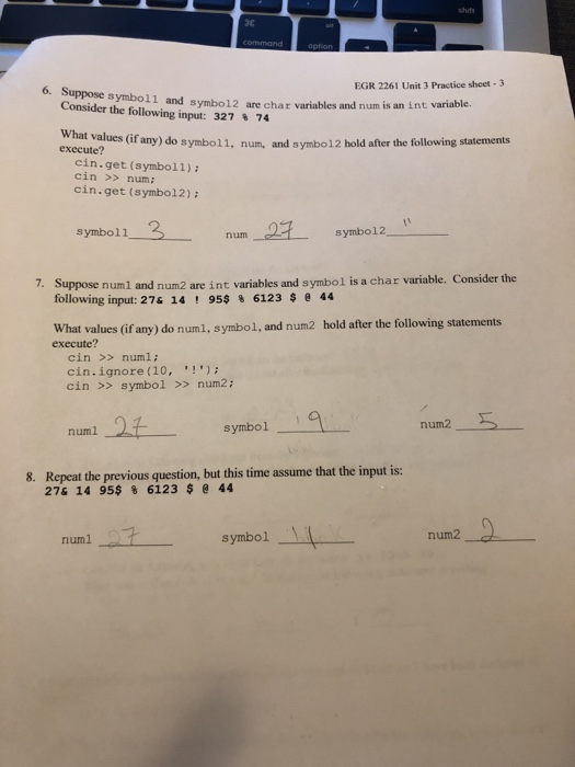 shif ac 6. Suppose symbol1 EGR 2261 Unit 3 Practice | Chegg.com