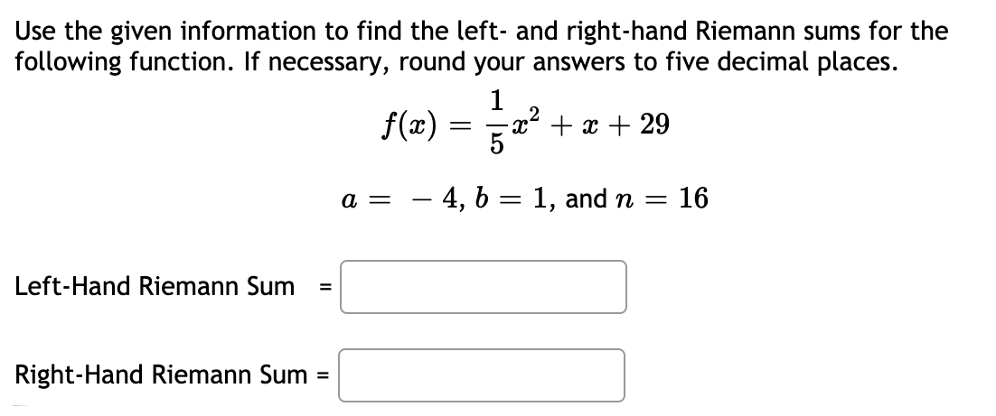 Solved Use the given information to find the left- and | Chegg.com