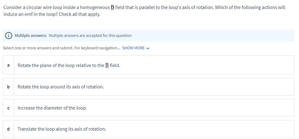 Solved Consider a circular wire loop inside a homogeneous B | Chegg.com