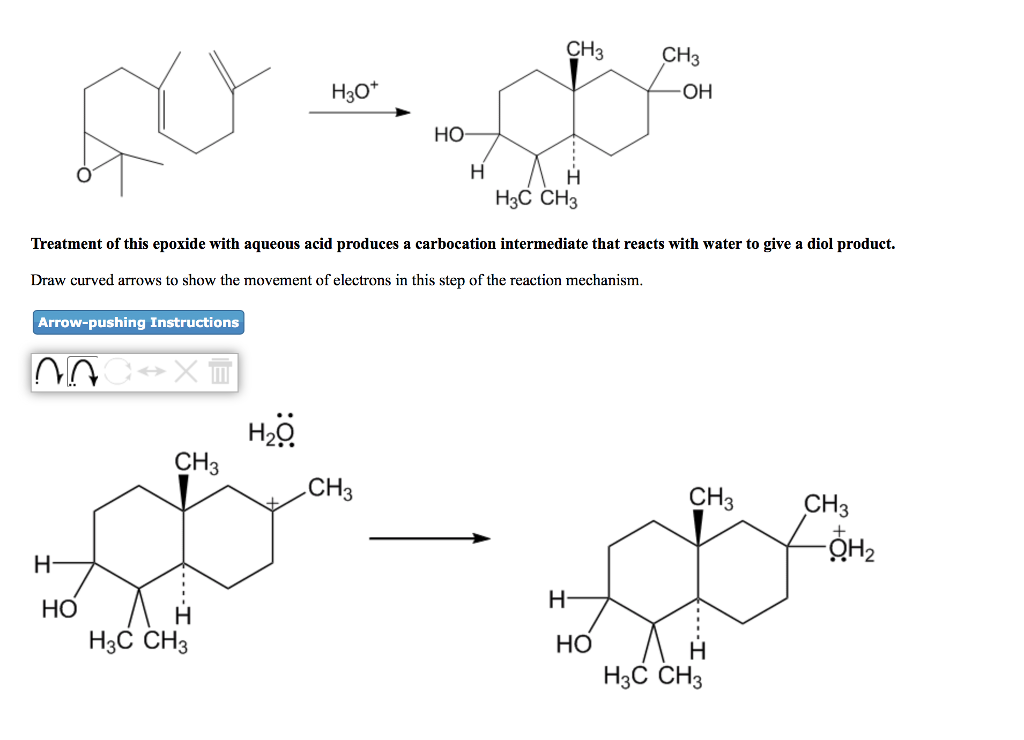 Solved CH3 СН H30 он HO H3C CH3 Treatment of this epoxide | Chegg.com