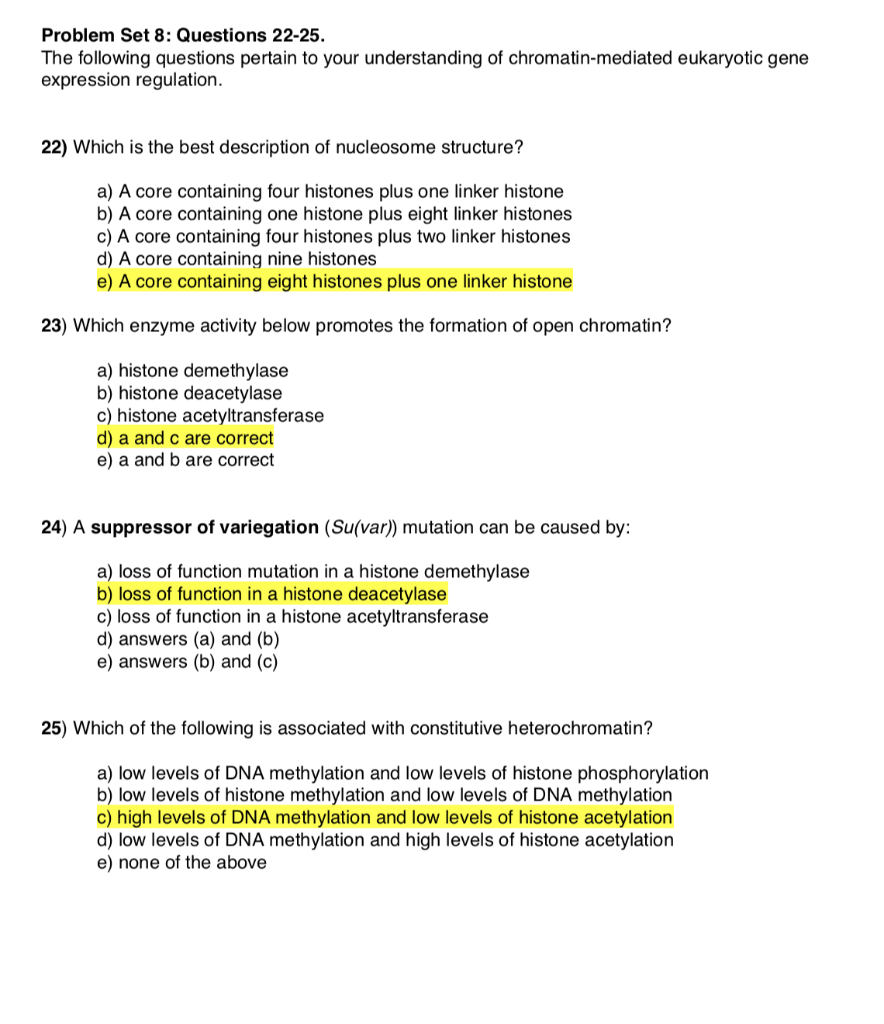 Solved Problem Set 8: Questions 22-25. The following | Chegg.com