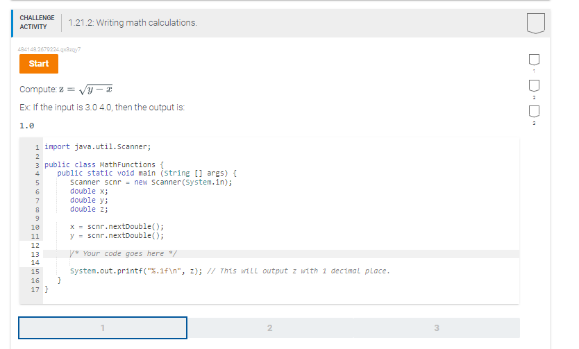 Solved \begin{tabular}{l|l} CHALLENGE & 1.21 .2 : Writing | Chegg.com