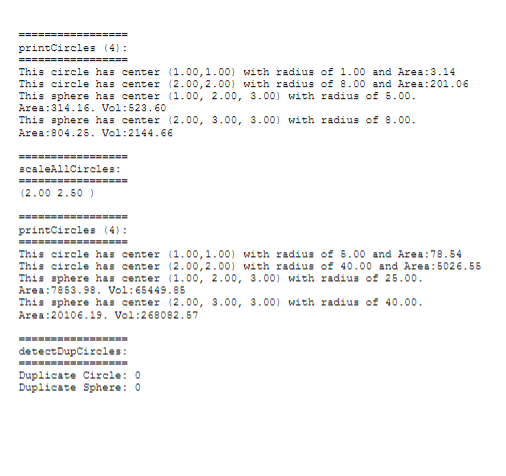 Solved - Using methods - Inheritance - Using Array of | Chegg.com