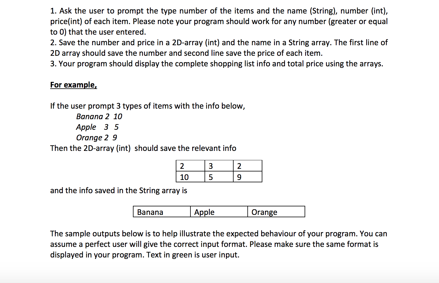 Solved 1. Ask the user to prompt the type number of the | Chegg.com