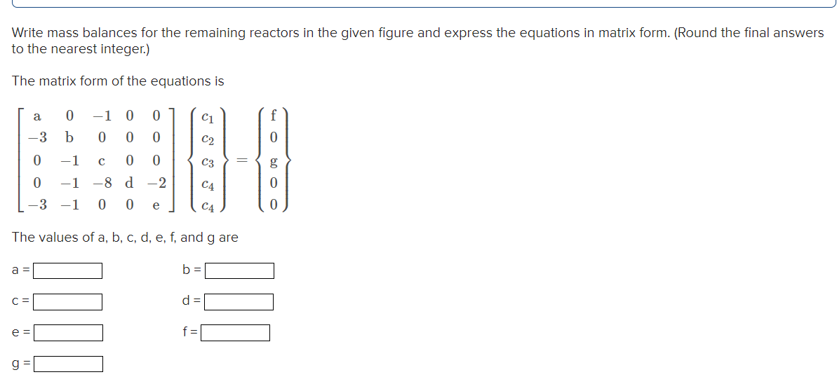 Solved Required information Five reactors linked by pipes | Chegg.com