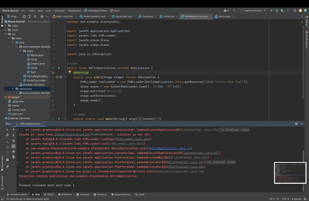My code is broken :( I just started learning JavaFX | Chegg.com