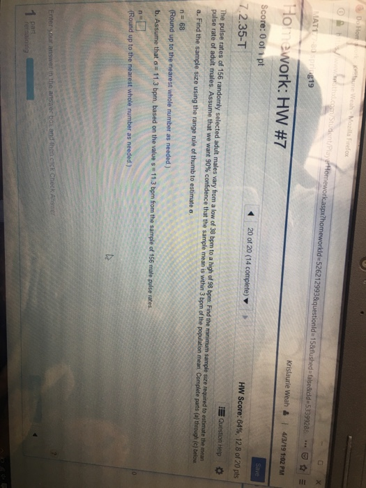 Solved Student/PlayerHomework.aspx rkld-526212993&questionld | Chegg.com