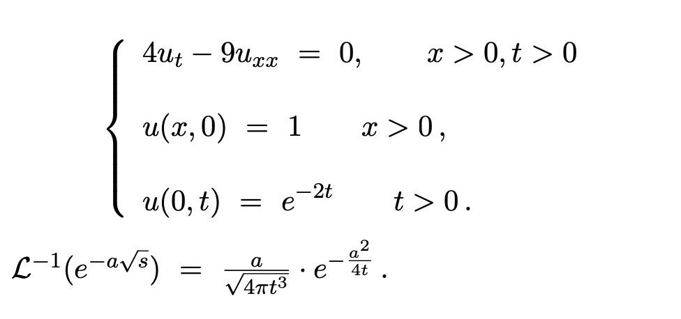 Solved Use the Laplace transform to find a bounded solution | Chegg.com