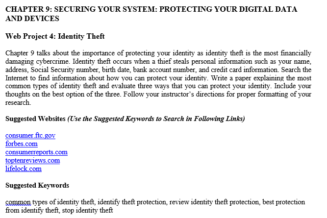 CHAPTER 9: SECURING YOUR SYSTEM: PROTECTING YOUR | Chegg.com