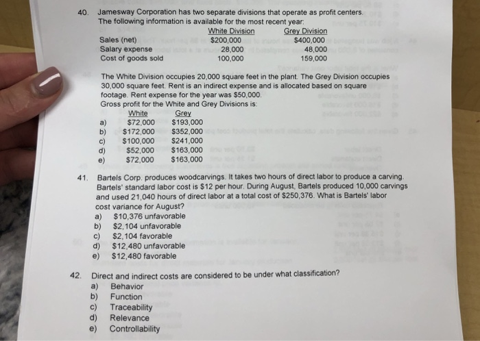 solved-jamesway-corporation-has-two-separate-divisions-that-chegg