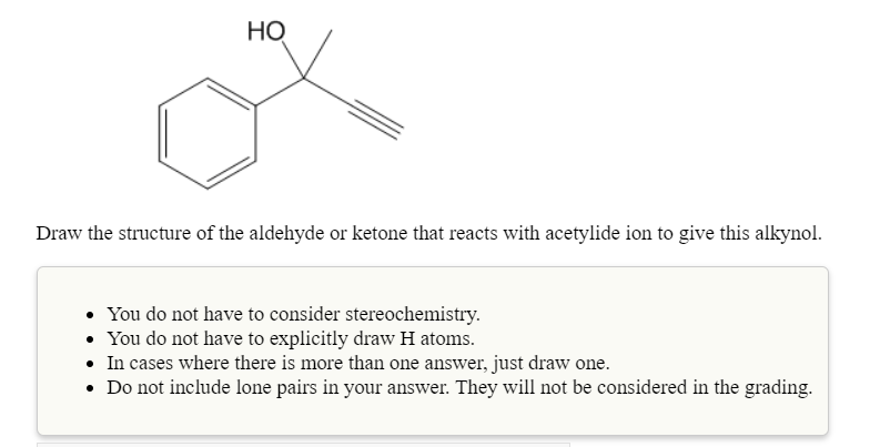 Solved Draw the structure of the aldehyde or ketone that | Chegg.com