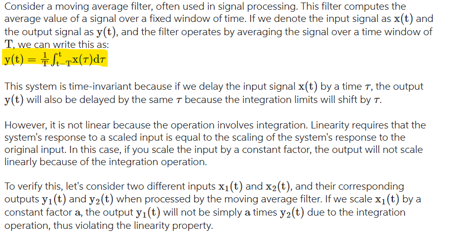 Solved Can you mathematically show how a moving average | Chegg.com
