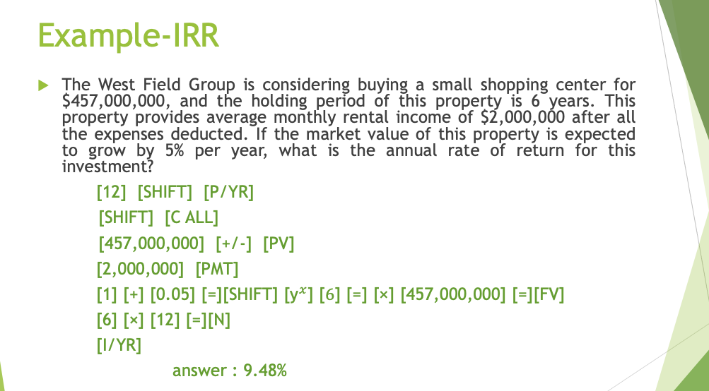 Solved CALCULATE IRR MANUALLY The ING Group wants to invest | Chegg.com