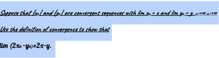 Solved Suppose that {xn} and {y≤ are convergent sequences | Chegg.com