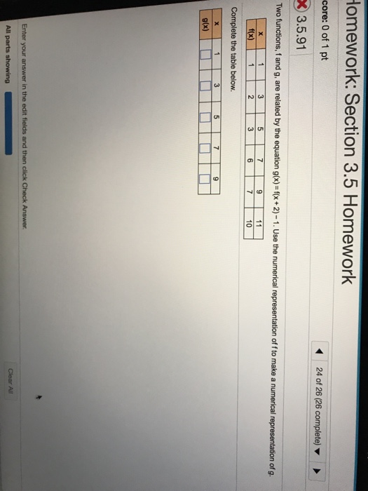 Solved Omework Section 3 5 Homework Core 0 Of 1 Pt 24 Of