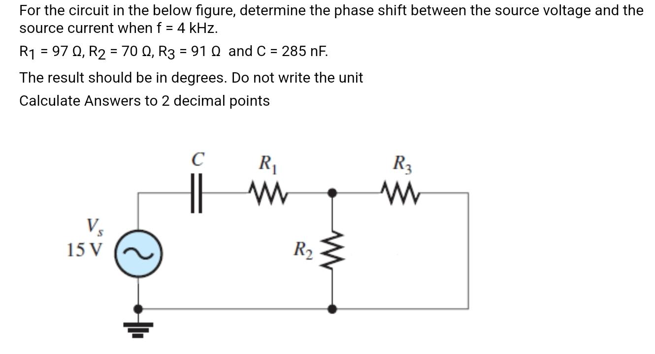 [Solved]: For the circuit in the below figure, determine