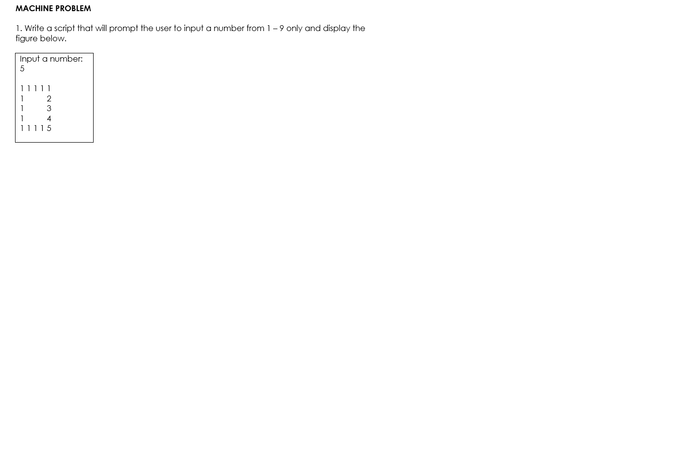 Solved 1. Write a script that will prompt the user to input | Chegg.com
