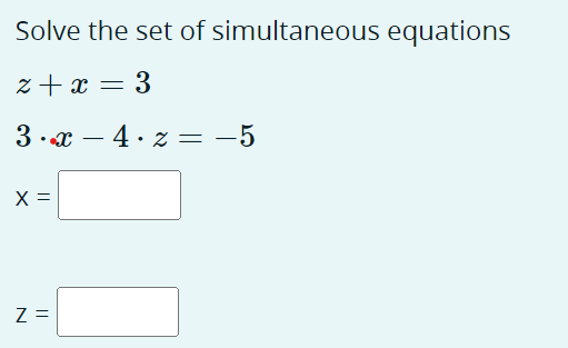 Solve the set of simultaneous | Chegg.com