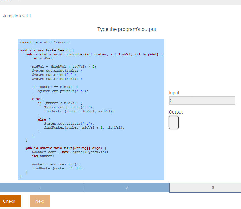 Solved Jump to level 1 Type the program's output import | Chegg.com