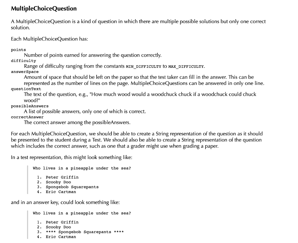 Solved description Design a class hierarchy used to | Chegg.com