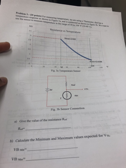 Solved Problem 3.- (20 temperature response as shown in | Chegg.com