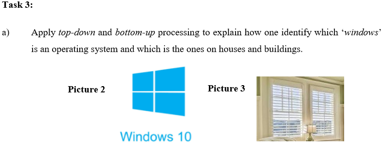 Solved Task 3: a) Apply top-down and bottom-up processing to | Chegg.com