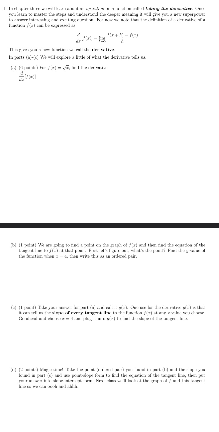Solved Please answer A-D with work, i need to learn this! | Chegg.com