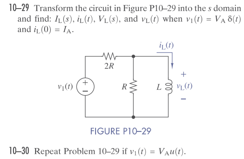 Solved 10-29 Transform the circuit in Figure P10-29 into the | Chegg.com
