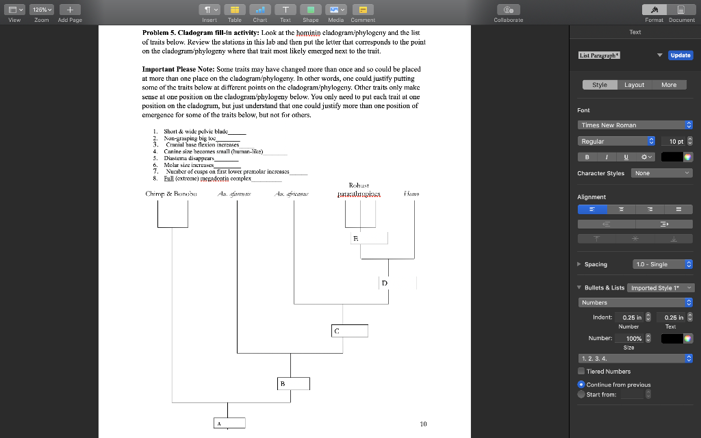126% + Zoom Add Page E Format Document View | Chegg.com