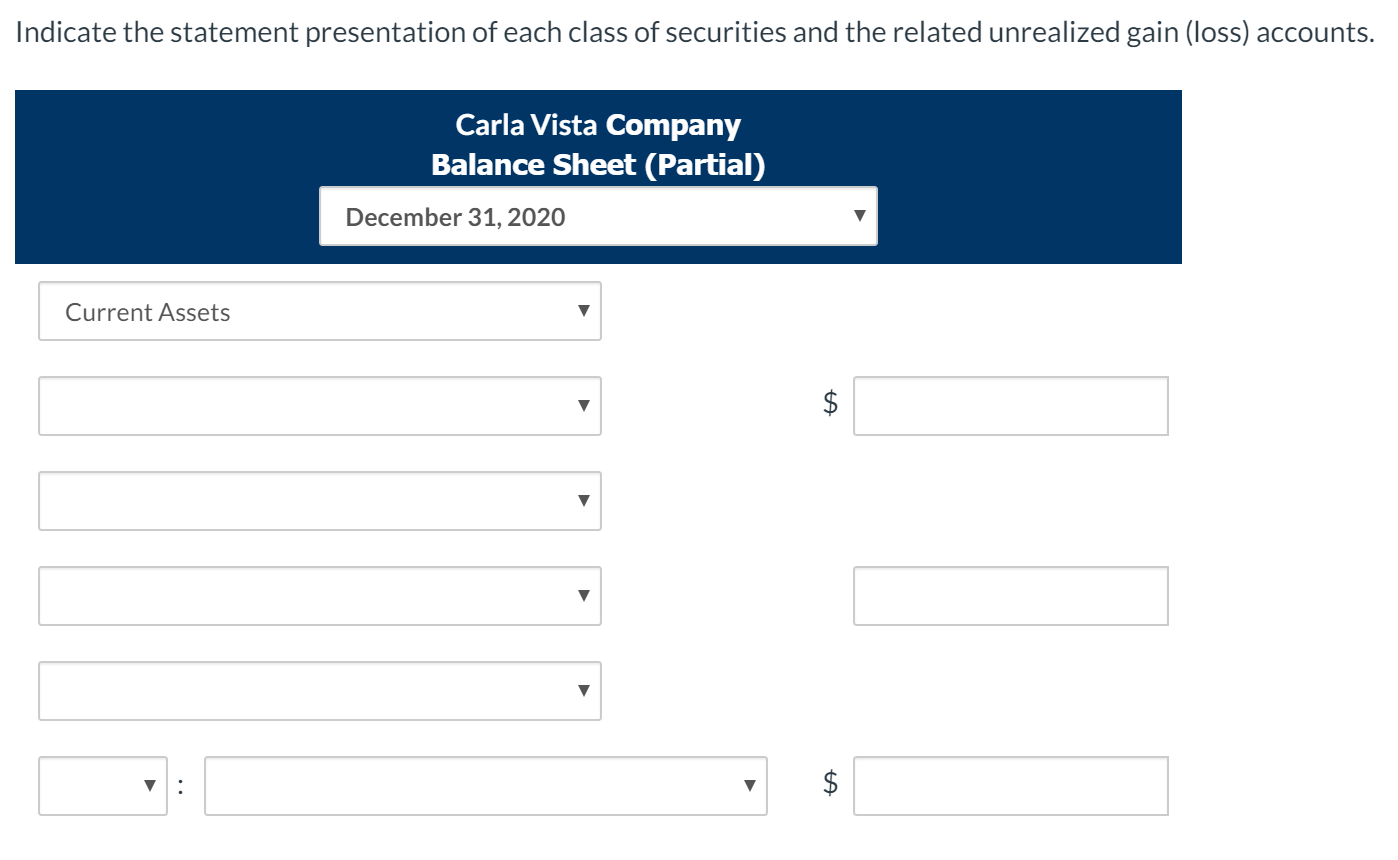Solved Carla Vista Company has the following data at | Chegg.com