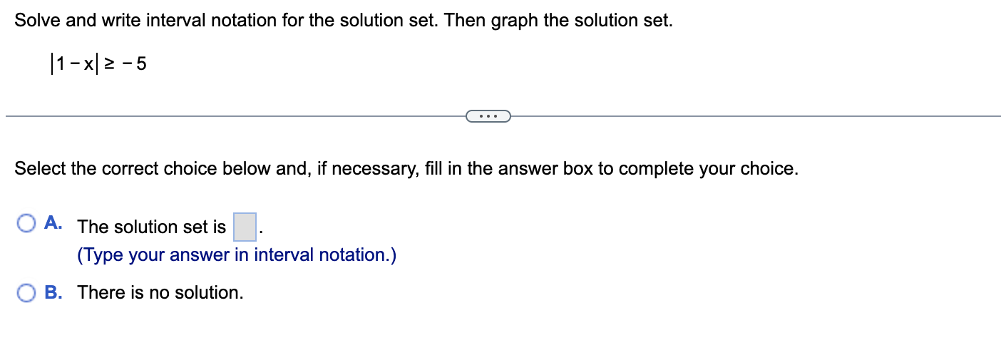 Solved Solve and write interval notation for the solution | Chegg.com